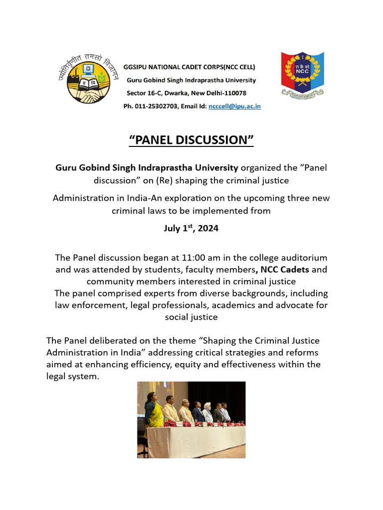 Panel Discussion | PDF