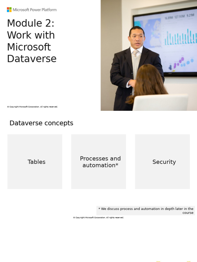 Power Platform - Working With Dataverse | PDF