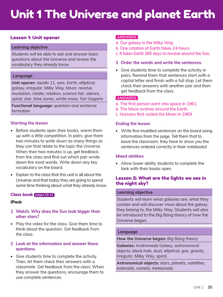 Universe Earth TB | PDF