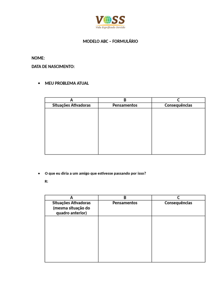 Modelo Abc Formulário | PDF
