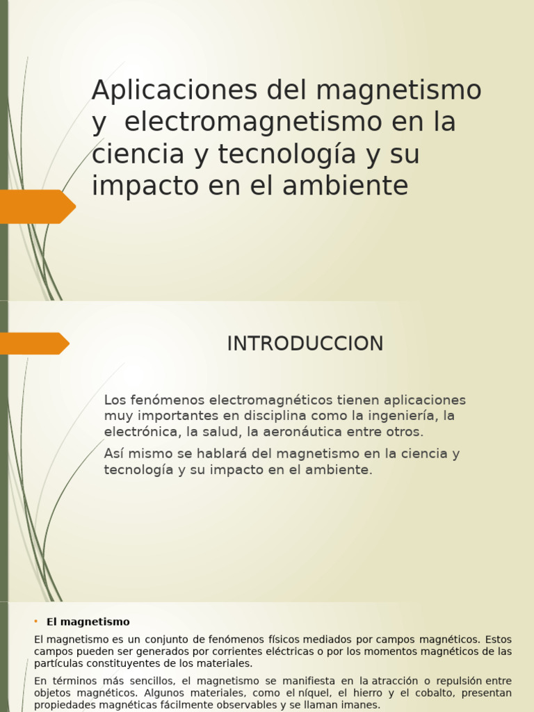 Aplicaciones Del Magnetismo y Electromagnetismo en La Ciencia | PDF