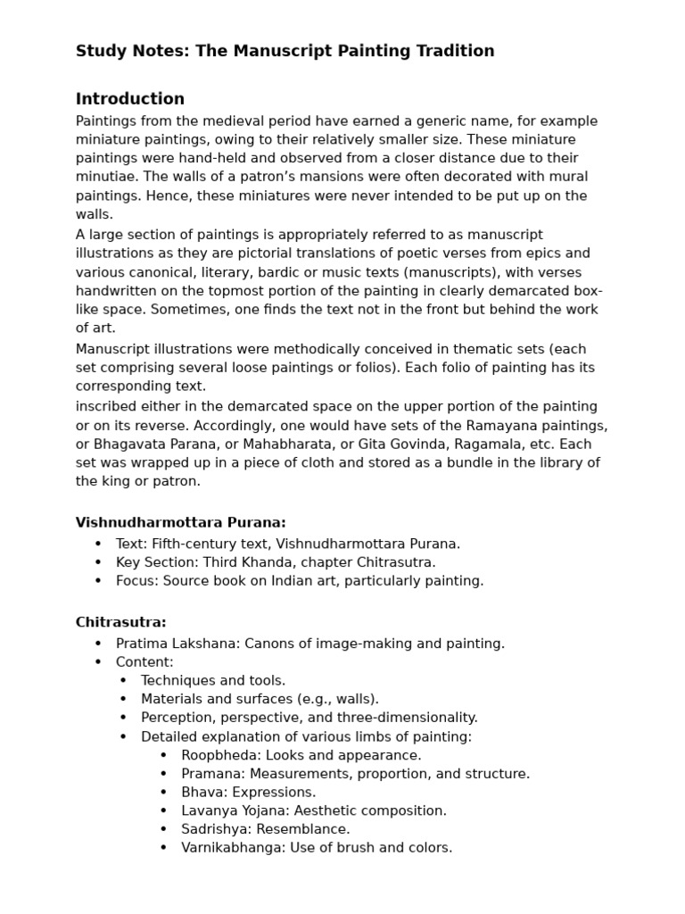 12-Ch-1-The Manuscript Painting | PDF