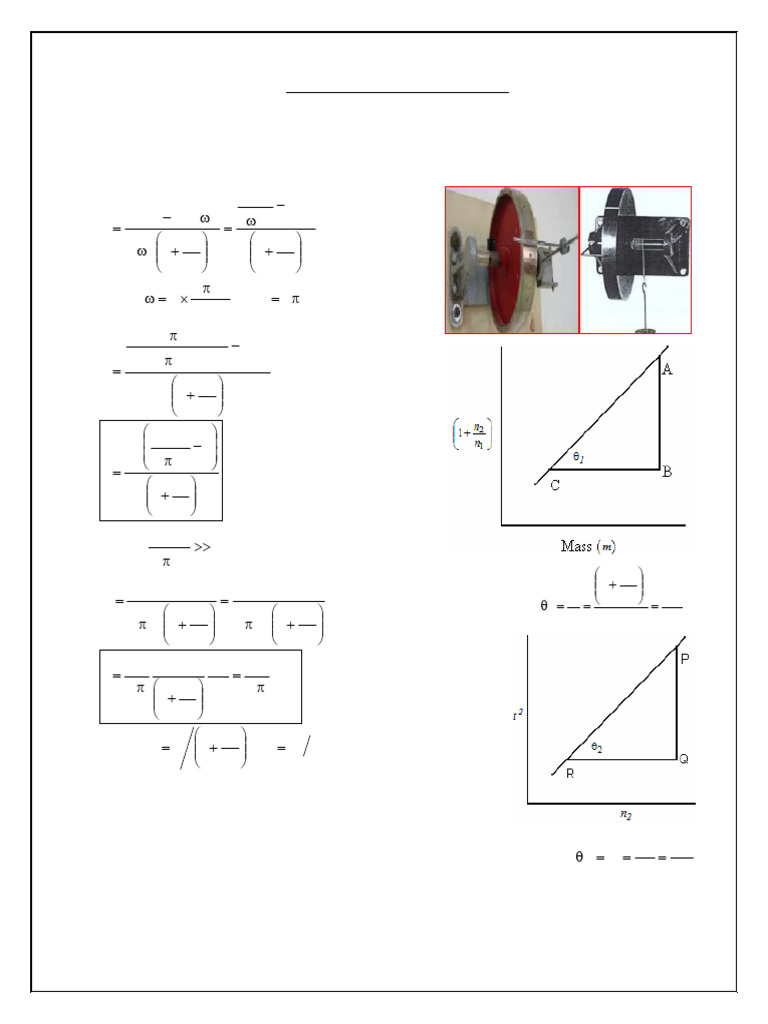 Experiment Manual - FLYWHEEL - Physics-I Lab - DR Anil Kumar Verma | PDF