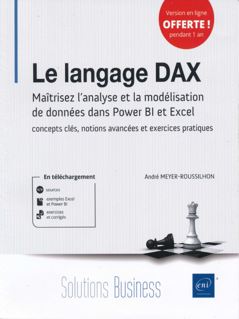 Eni SB Le Langage Dax Modelisation Donnee Power Bi Excel | PDF