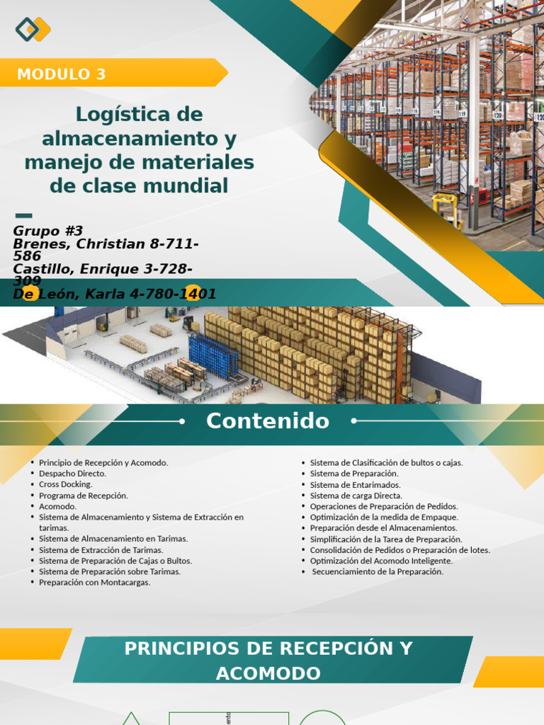 Modulo 3 Logistica de Almacenamiento y Manejo de Materiales de Clase ...