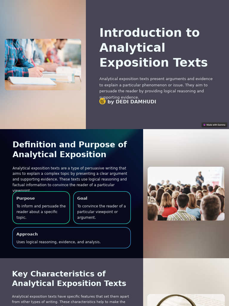 Introduction To Analytical Exposition Texts | PDF