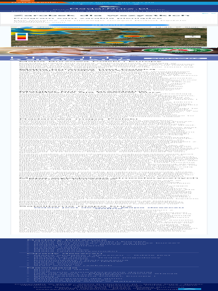 Mapa Burzowa Polski I Europy - Mapy Burzowe - Monitor Burz - RadarBurz ...