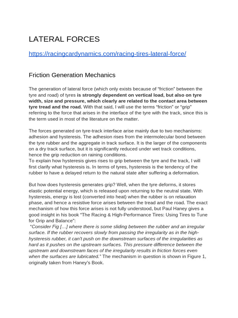 The Lateral Forces | PDF