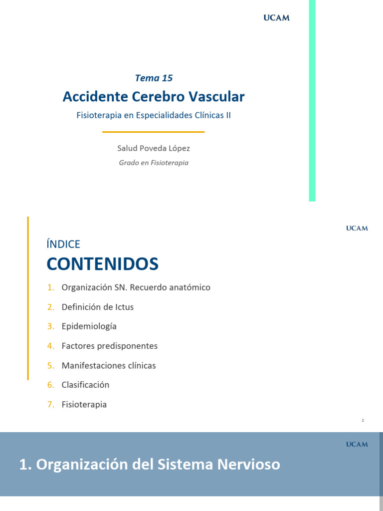 Tema15_AccidenteCerebroVascular (ACV)-2 | PDF