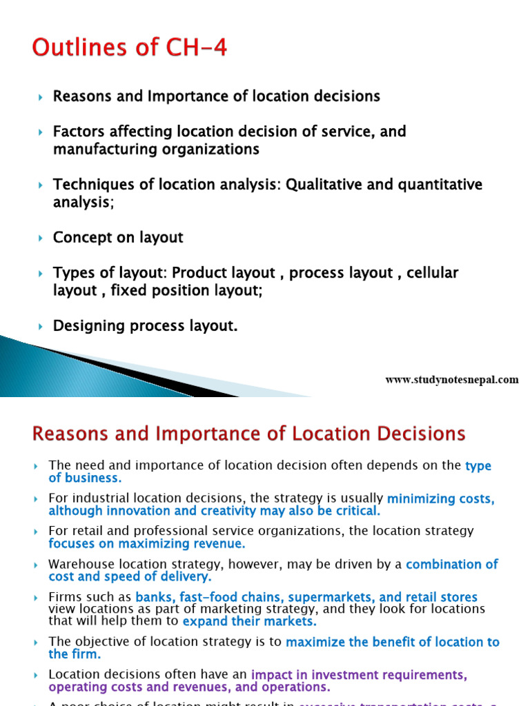 CH 4 Process Selection and Facility Layout | PDF