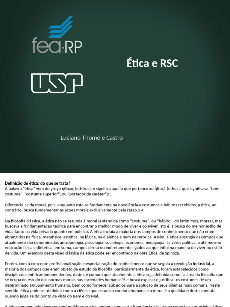 Etica e RSC | PDF