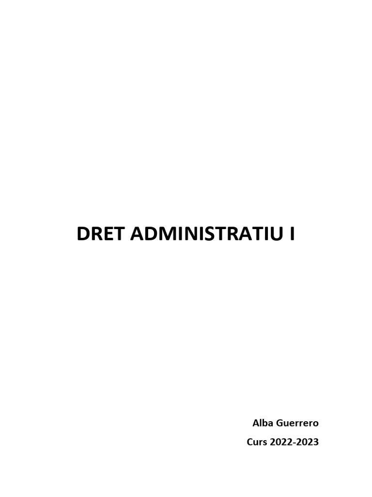 Apunts Admin I | PDF | Spain | Politics