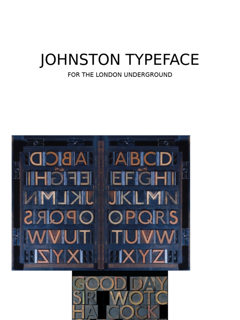 Johnston Typeface | PDF