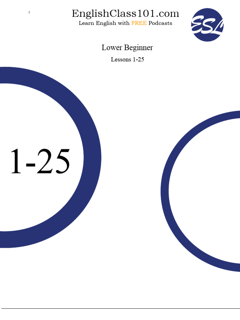 Learn English - Level 3 Beginner English | PDF