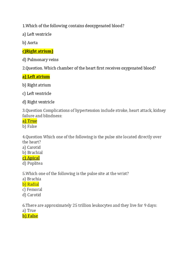 Test A-Solved EXAM | PDF