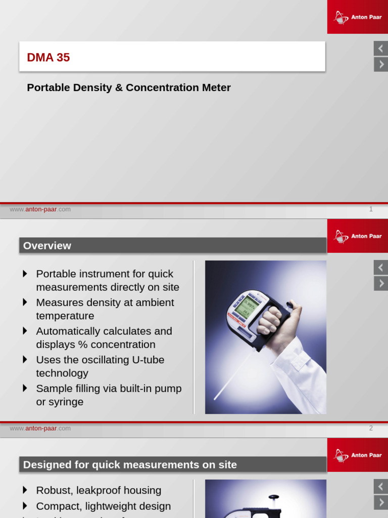 Dma 35 Product Presentation | PDF