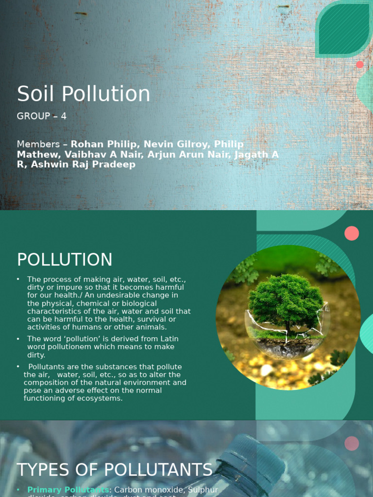 Soil Pollution | PDF