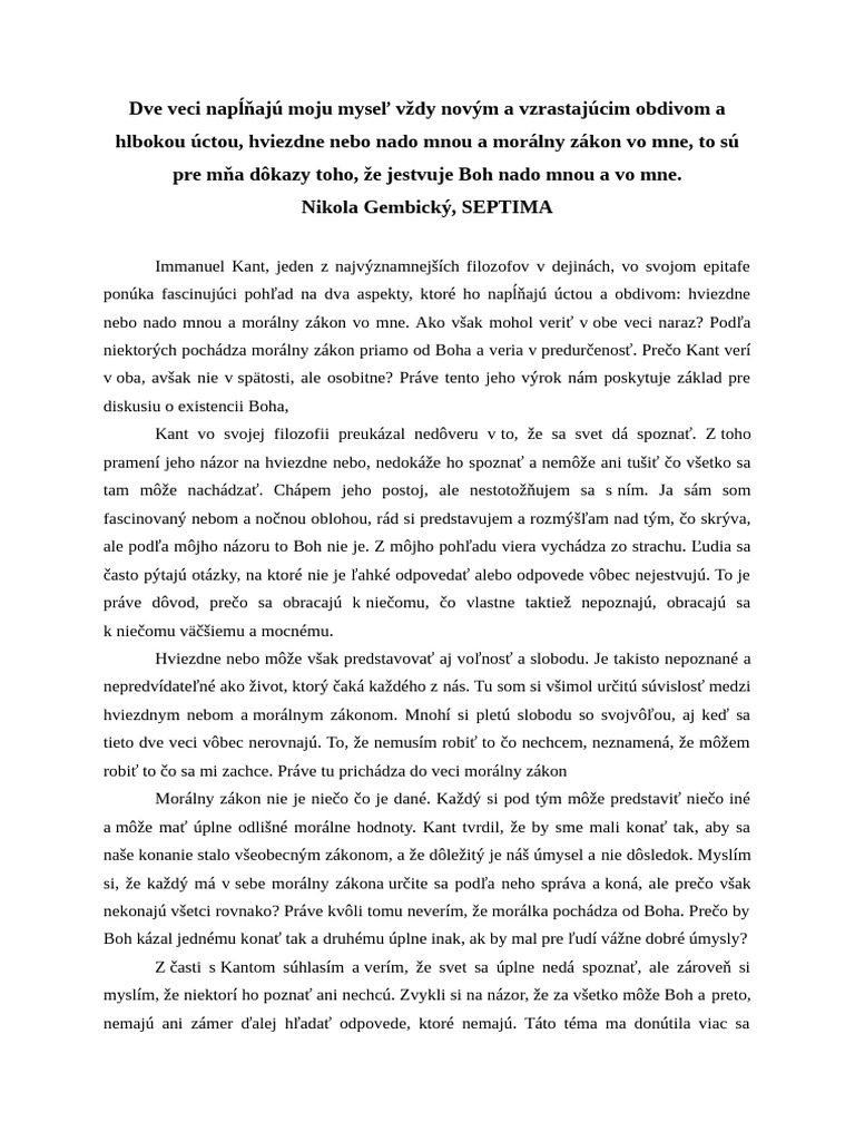 Argumentačná Esej | PDF