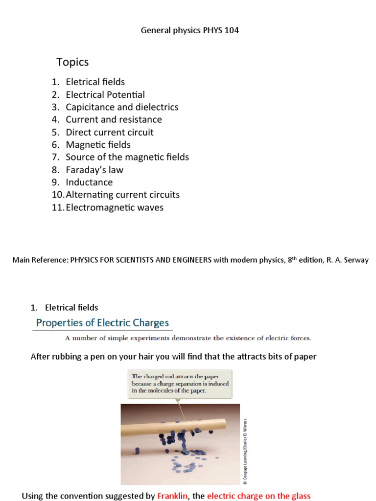 Physics 104: Introduction to General Physics | PDF | Electric Charge ...