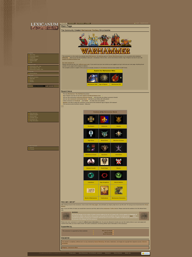 Warhammer - The Old World - Lexicanum | PDF