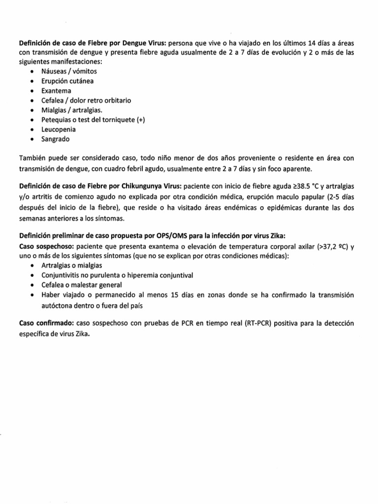 Ficha de Dengue y Arbovirosis | PDF