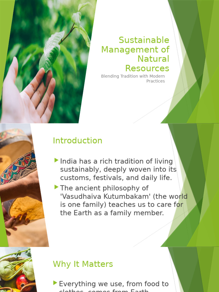 Sustainable Management of Natural Resources | PDF