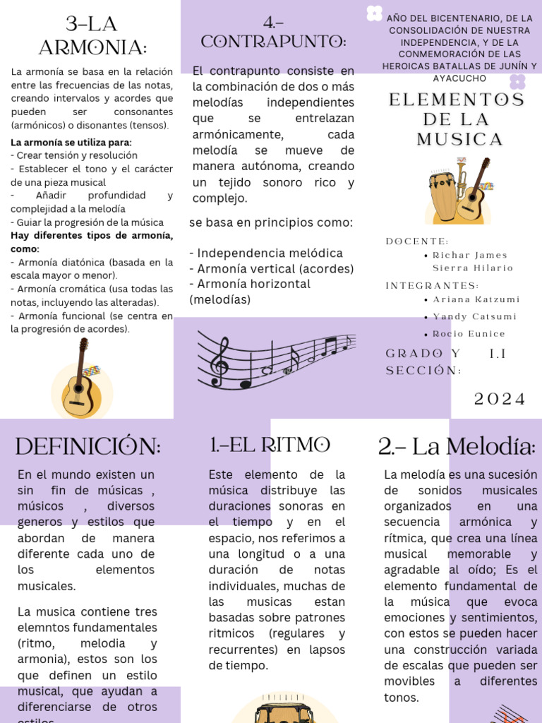 Elementos de La Musica | PDF | Armonía | Melodía