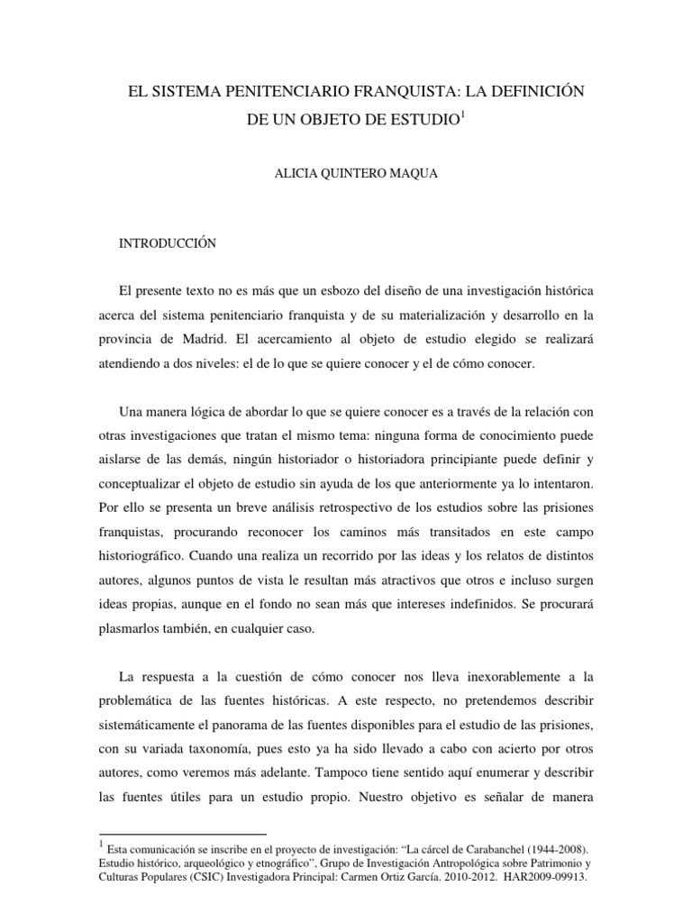 Alicia Quintero Maqua - El Sistema Rio Franquista - La Definicion de Un ...