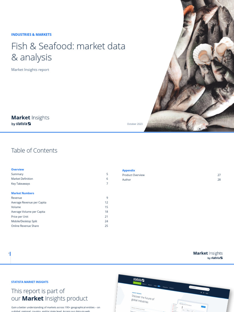 Study - Id48828 - Fish and Seafood Market Data and Analysis | PDF