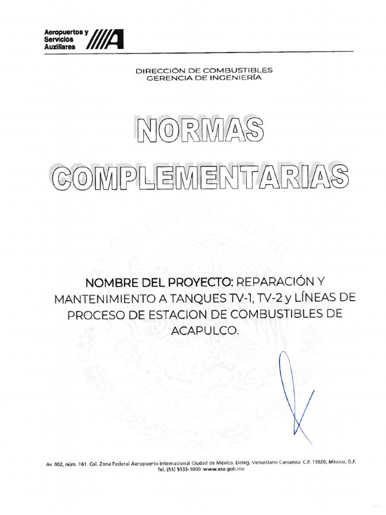 Normas Complementarias | PDF