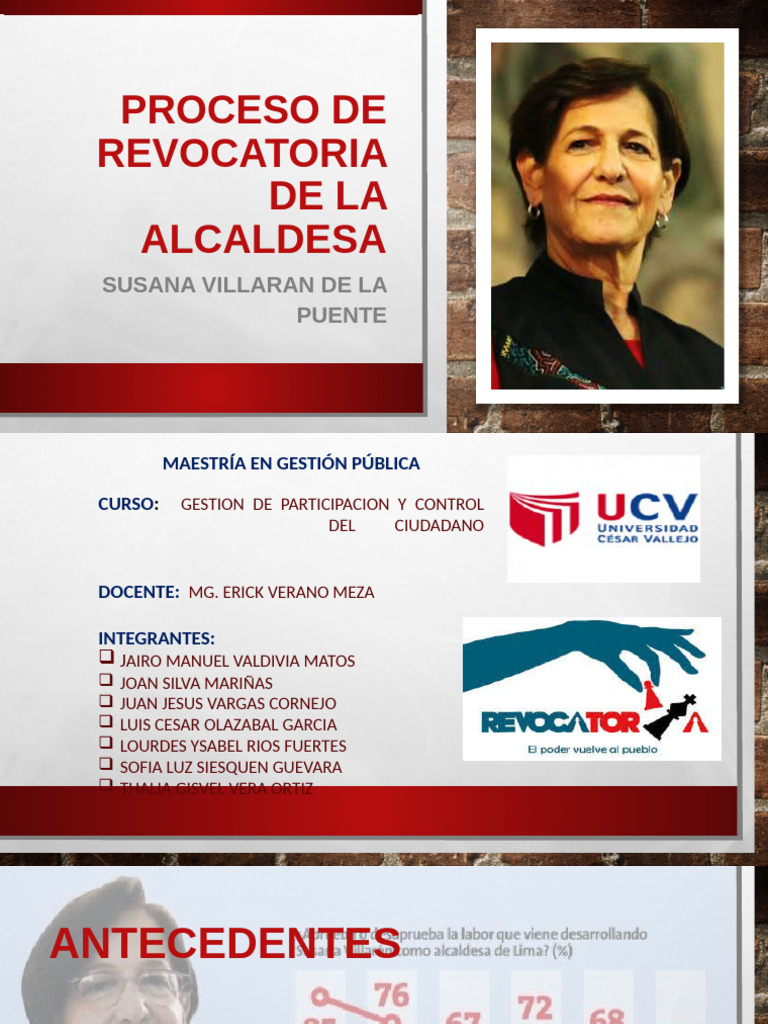 Revocatoria Susana Villaran | PDF