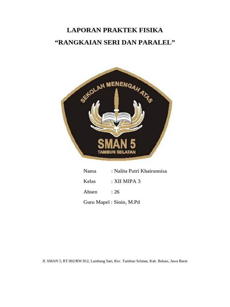 Laporan Praktek Fisika | PDF