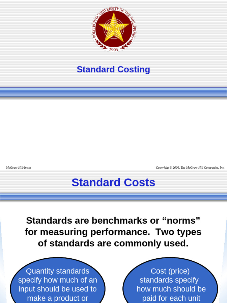 Standard Costing | PDF