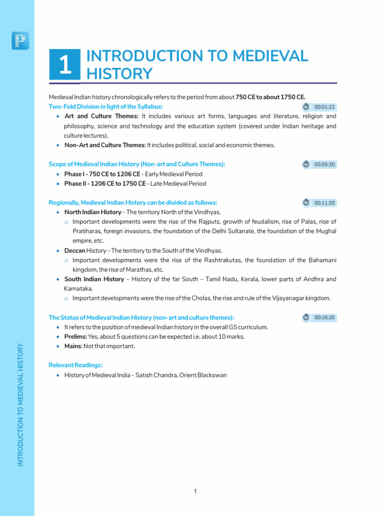 Prepnote - Medieval History | PDF
