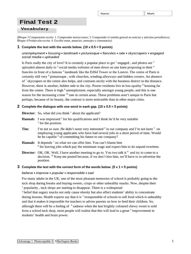 Ejer Cici o Ingles Vocab Grammar | PDF