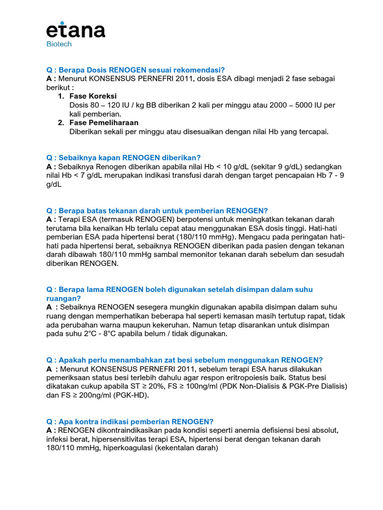 Q&A Renogen ID | PDF
