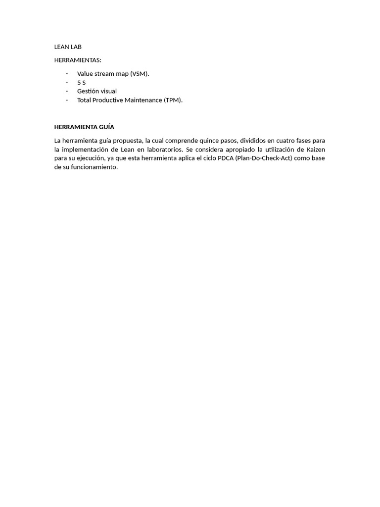 LEAN LAB | PDF