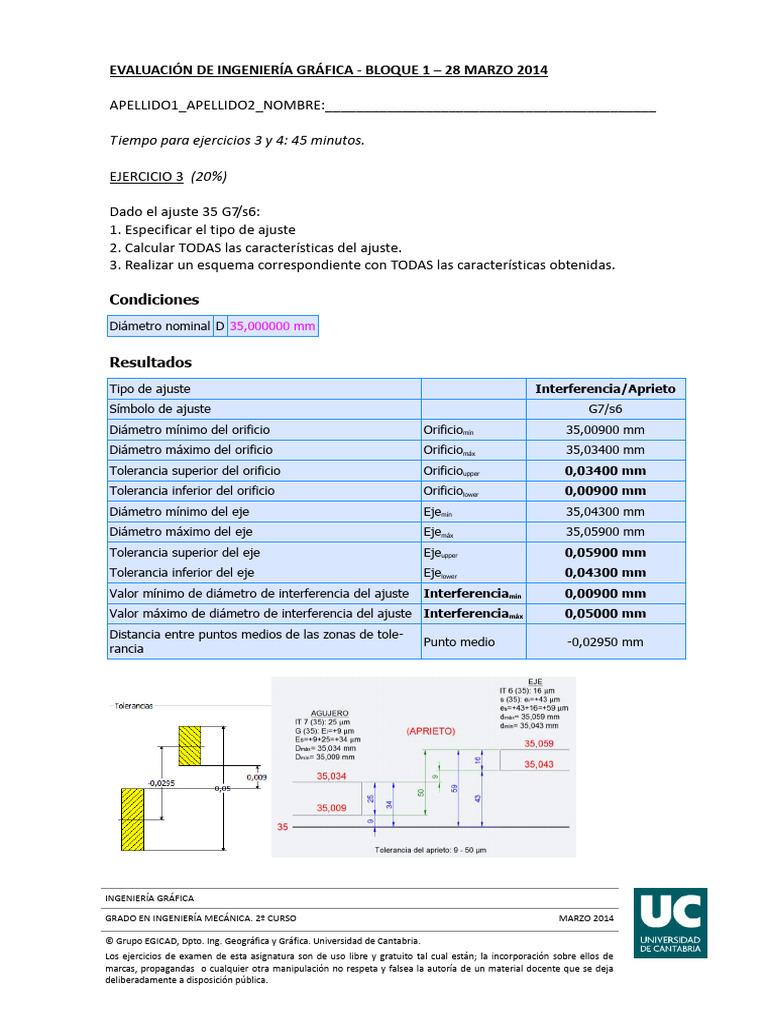 Enunciado Evaluación Parcial Bloque 1 Ejs 3-4 IG 140328 Resuelto | PDF