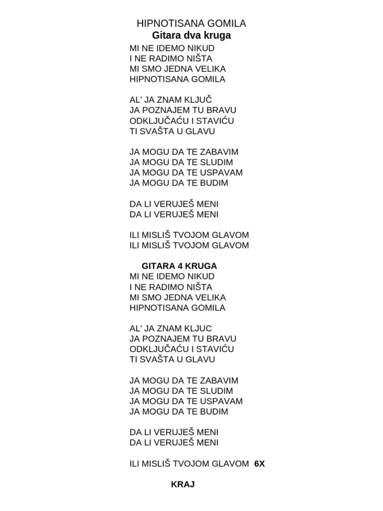 Partibrejkers Hipnotisana Gomila | PDF