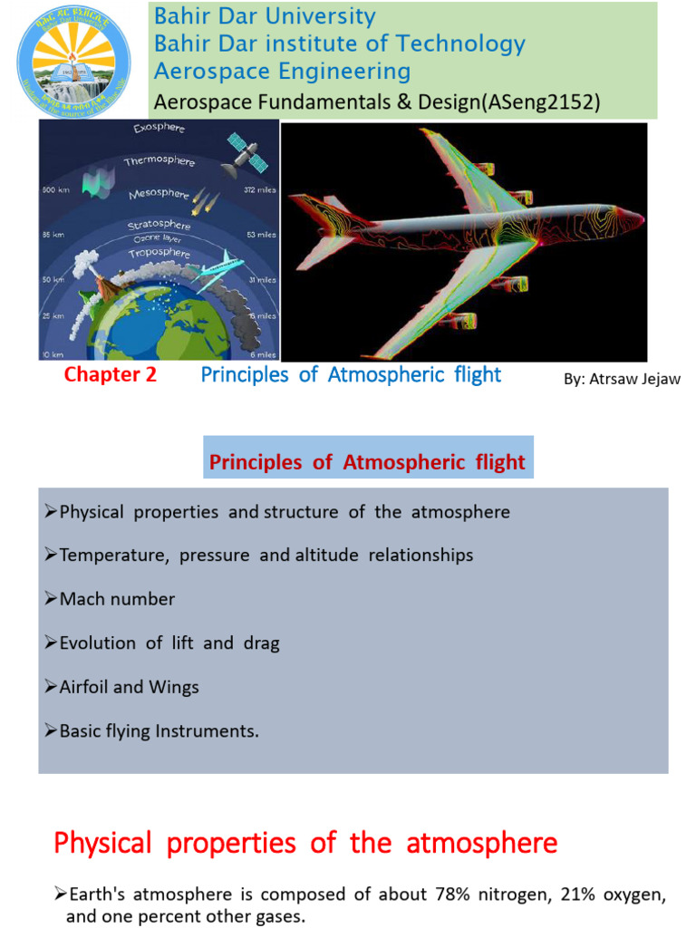 Chapter 2 Principles of Atmospheric Flight | PDF | Atmosphere Of Earth ...