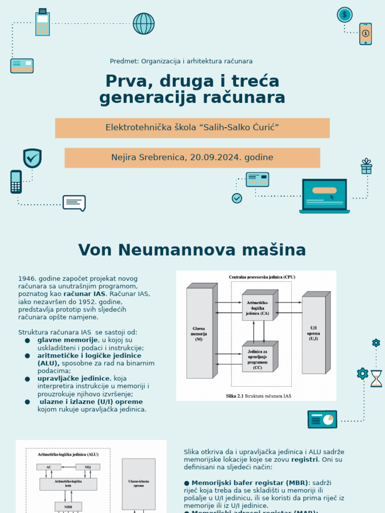 Prva, Druga I Treća Generacija Računara - III Razred | PDF