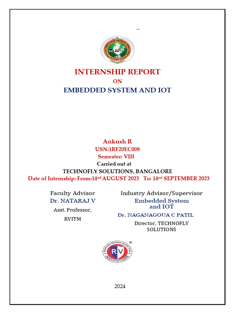 Ankush - Internship Report Final | PDF