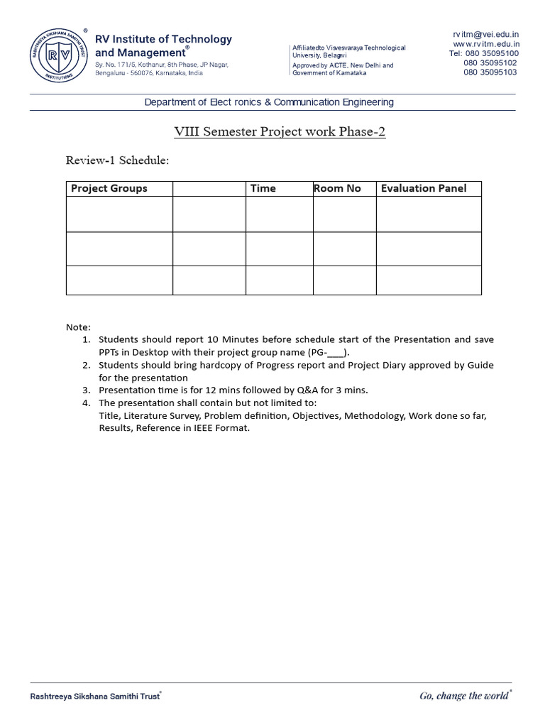 Project Progress Review - 1 | PDF