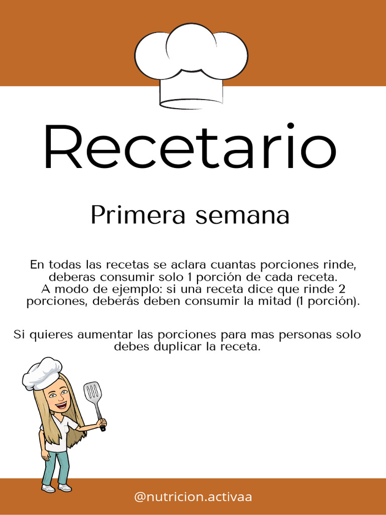 RECETARIO 1 | PDF