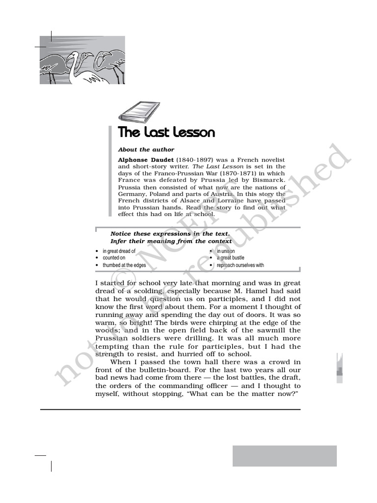 Last Lesson | PDF