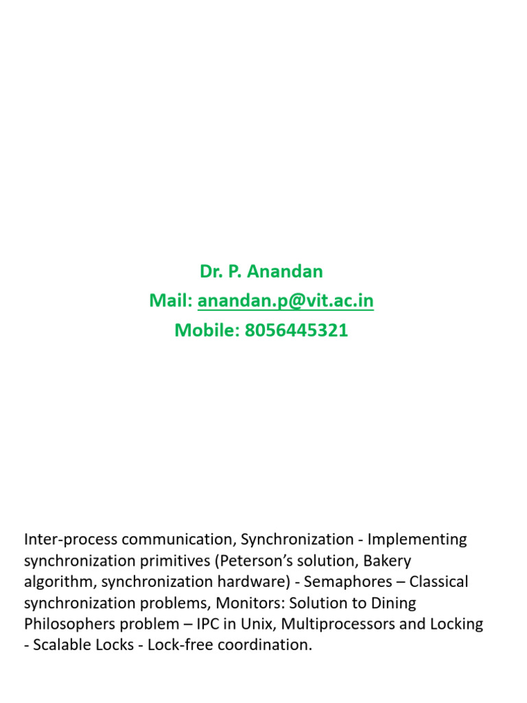 Module 4 | PDF | Concurrency (Computer Science) | Computing