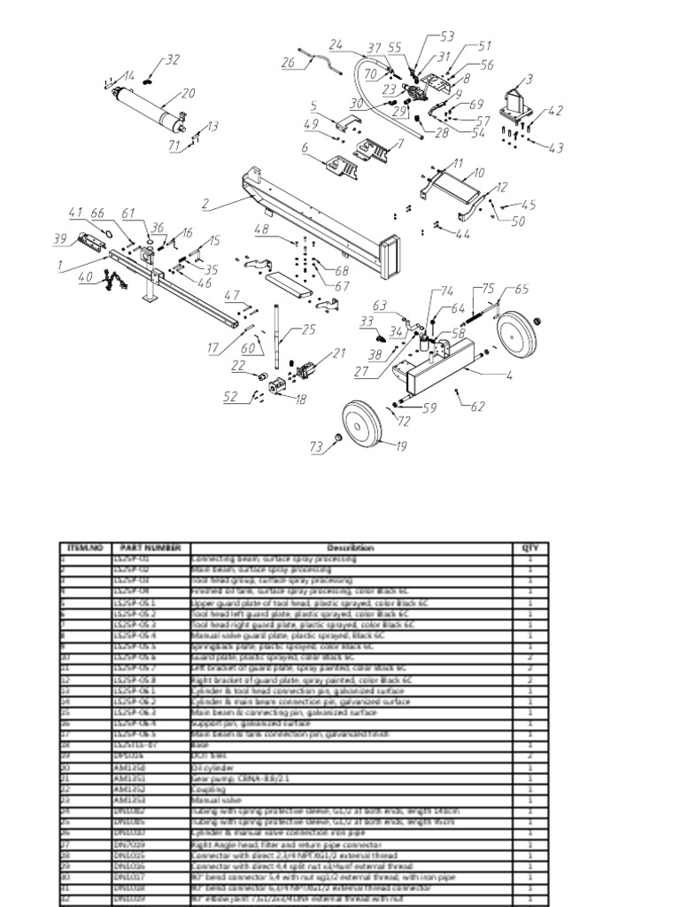 Logspliter Exploded Diagram | PDF