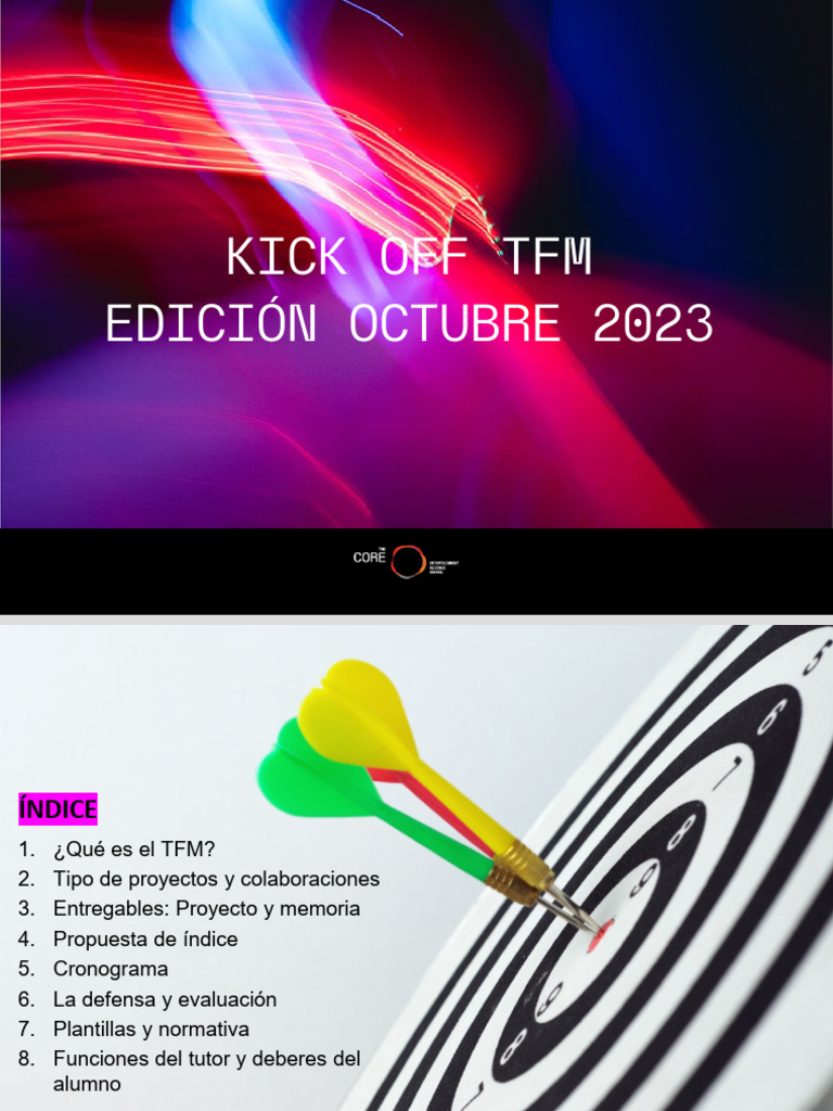 Sesión Presentación TFM | PDF