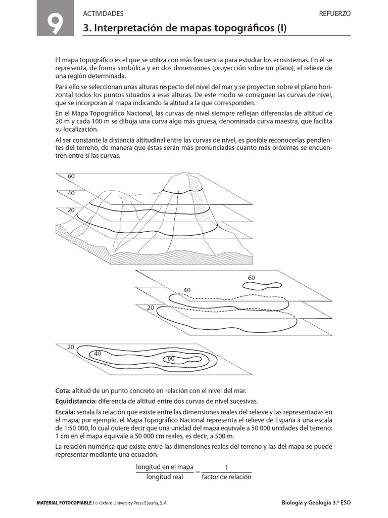 Interpretación de Mapas Topográficos | PDF | Terreno | Mapa