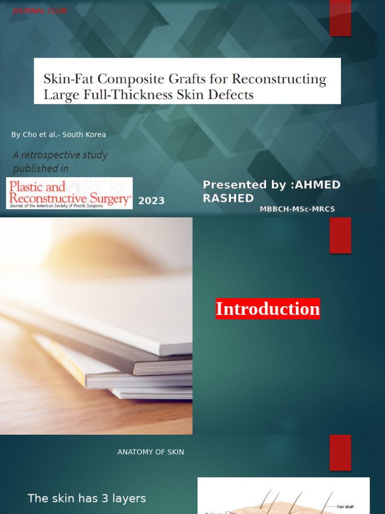 Skin-Fat Composite Grafts | PDF | Skin | Anatomy